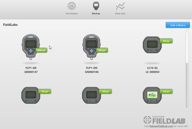 LC20 Digital Sanitary Pressure Field Gauge Software