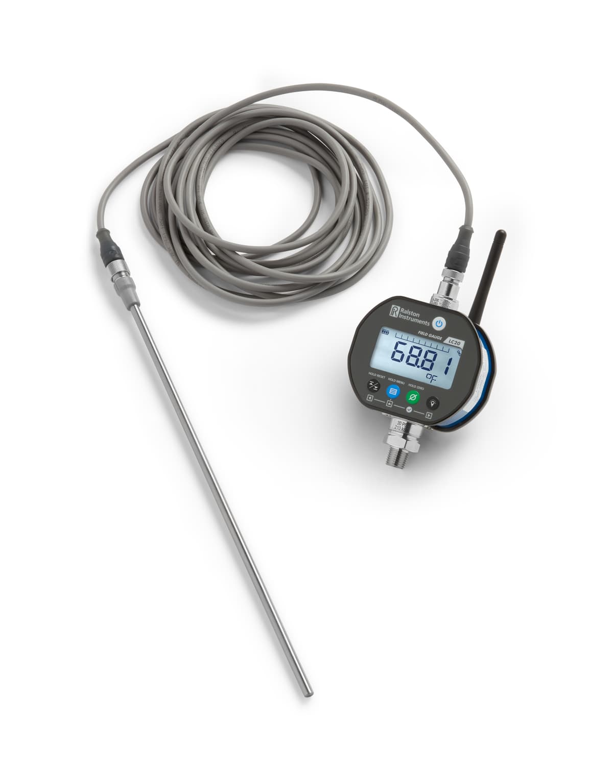 LC20-GR2M-TX125-B1 LC20 Pressure / temperature gauge, 3000 psi bottom…